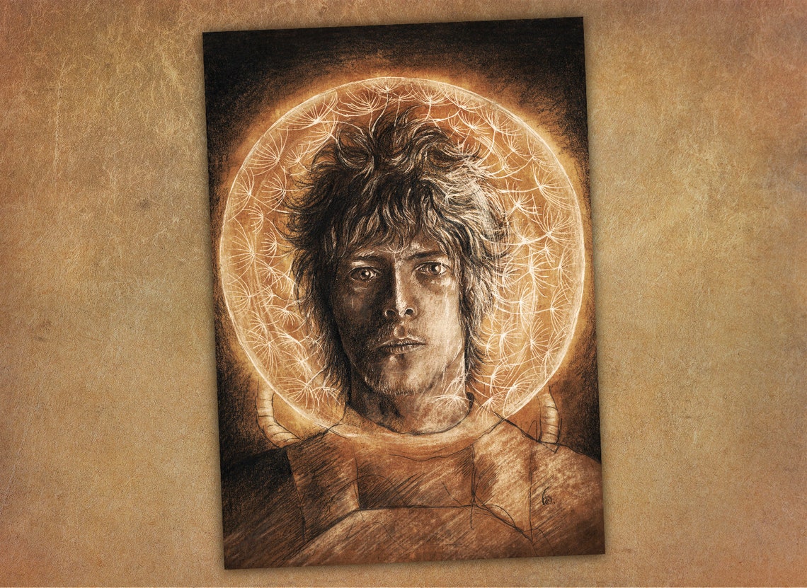 Art Print From Original Drawing major Tom A4 | Etsy