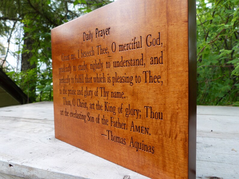 Daily Prayer Wood Carving Wall Decor - Etsy