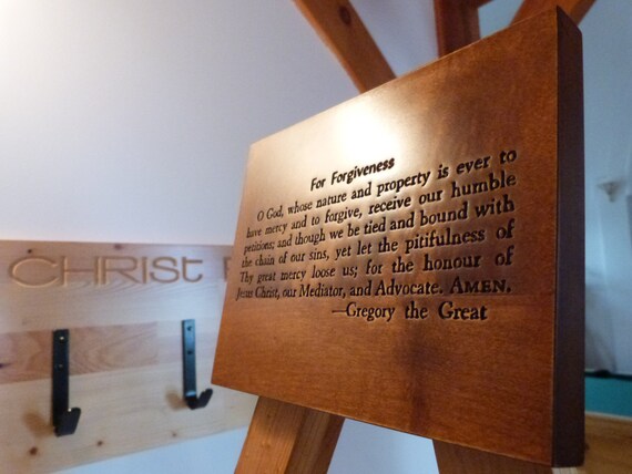 For Forgiveness Prayer Carving on Maple Wood. Good Friday | Etsy