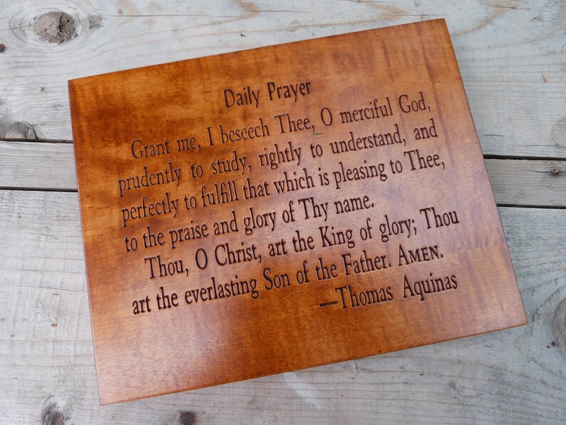 Daily Prayer Wood Carving Wall Decor | Etsy