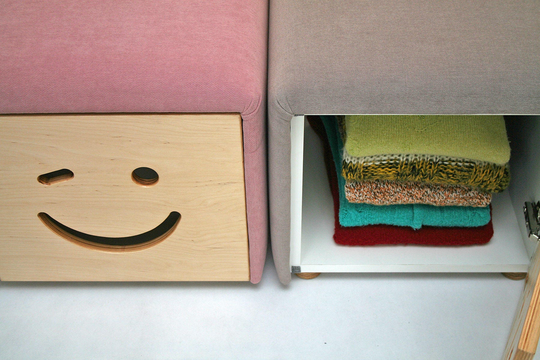 Storage Pouf Upholstered Ottoman Toy Storage Pouffe Coffee | Etsy