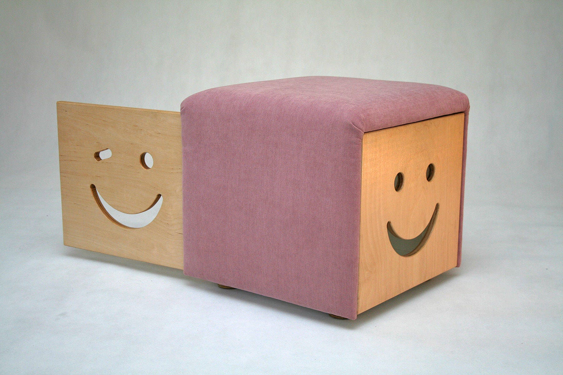 Storage Pouf Upholstered Ottoman Toy Storage Pouffe Coffee | Etsy