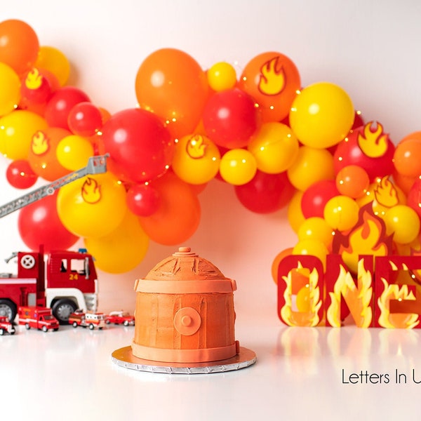 Fire Truck Letters - Etsy