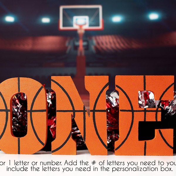 Basketball Letters - Etsy