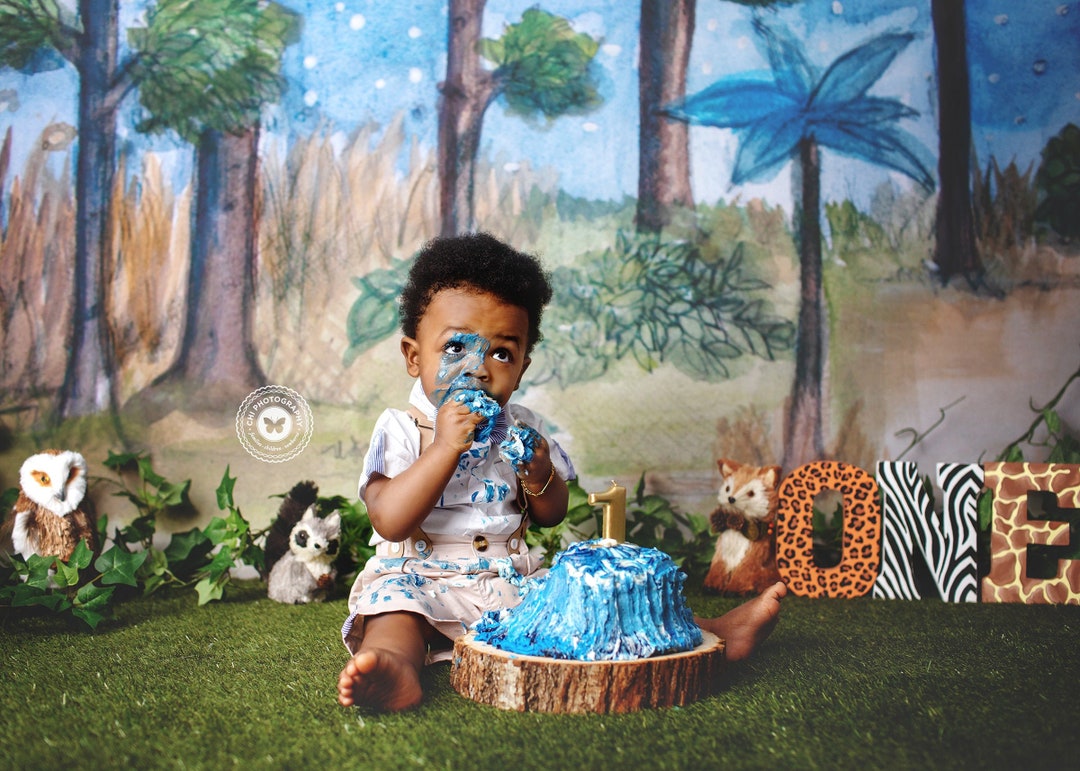 Jungle Animal Birthday Decorations, Jungle Birthday, Animal Print ONE ...