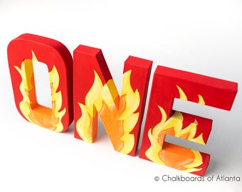 Fire Truck Letters | Etsy