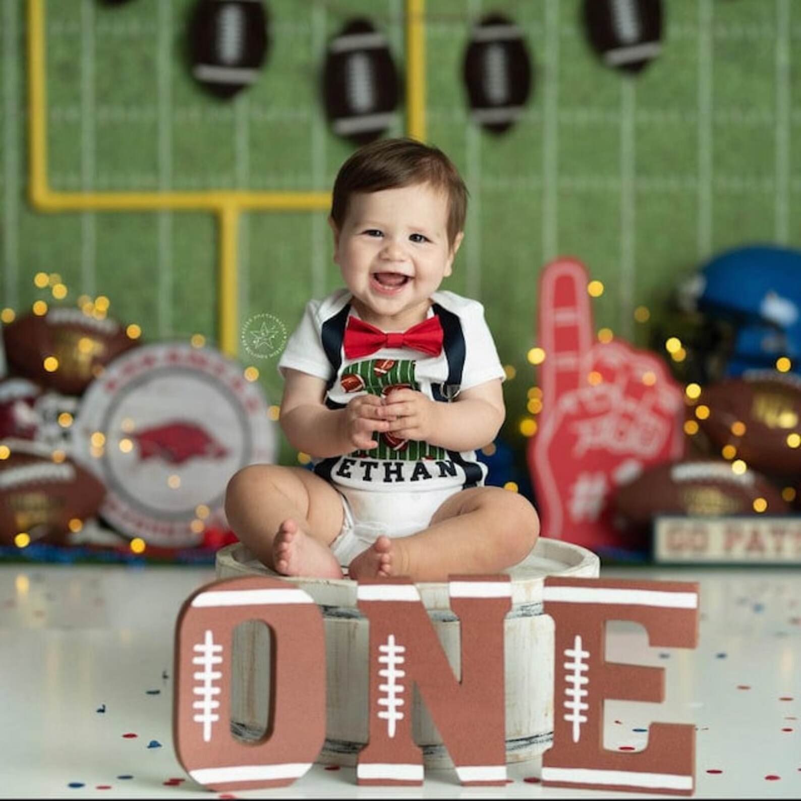 Football Birthday 1st Birthday Football Football Letters - Etsy
