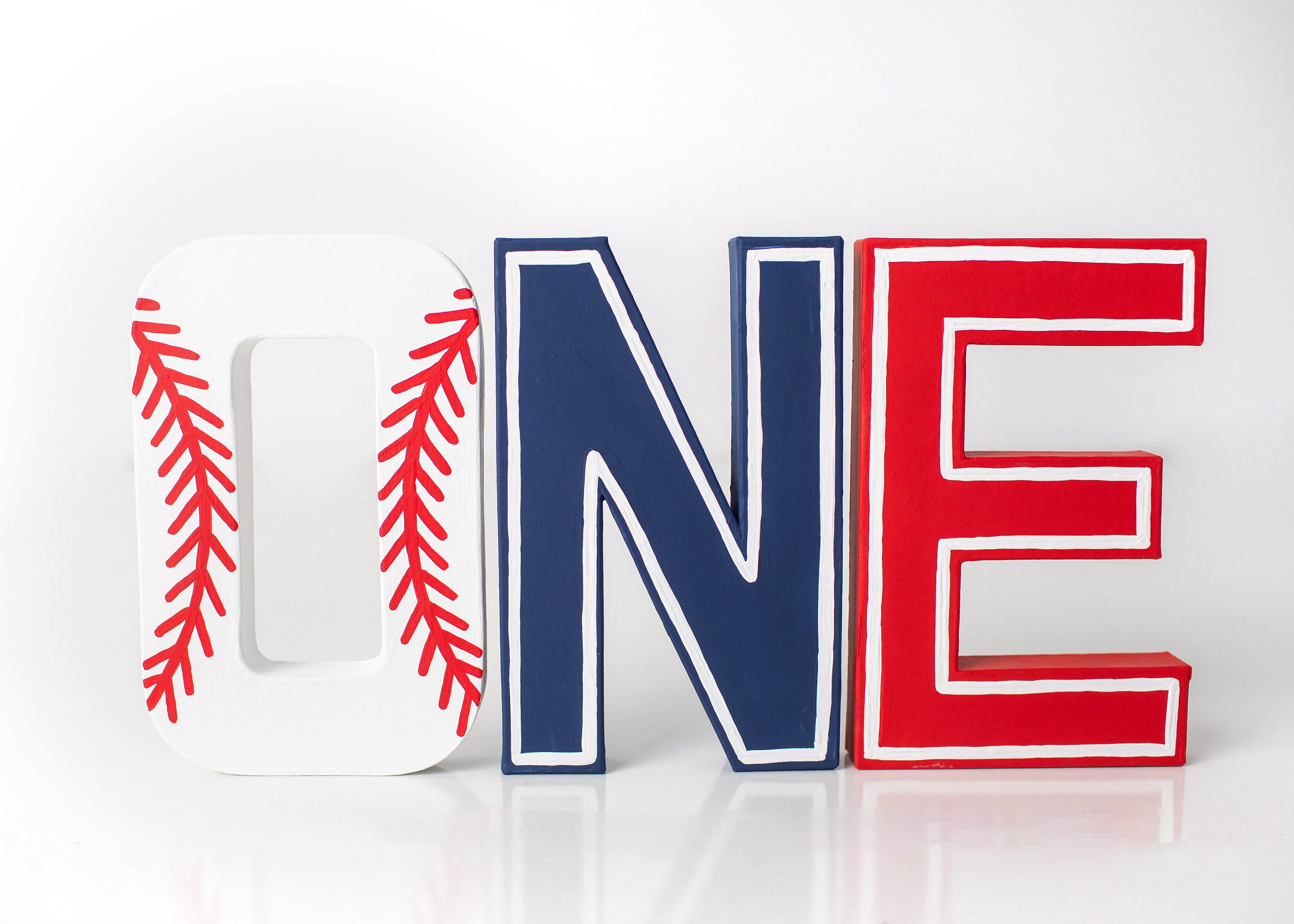 Baseball 1st Birthday Letters: Hand-painted Party Decor - Etsy