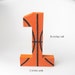 Basketball 1st Birthday Number: Hand-painted Party Decor - Etsy