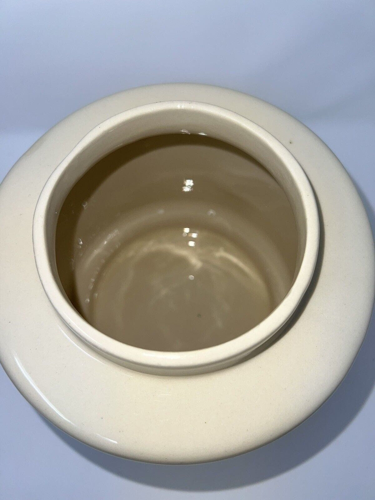 Vintage Mccoy Pottery Old Font Words cookies Cookie Jar Brown Top, off ...