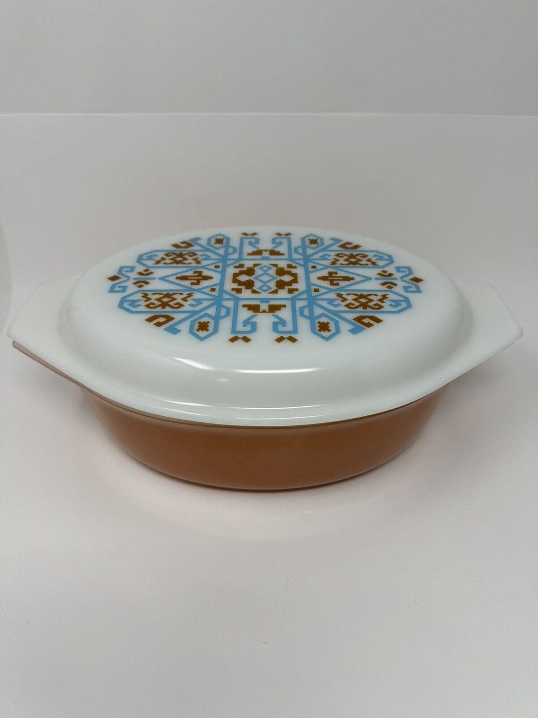 Vintage Pyrex 045 AZTEC NAVAJO Casserole Dish 2 1/2 Quart W/lid - Etsy