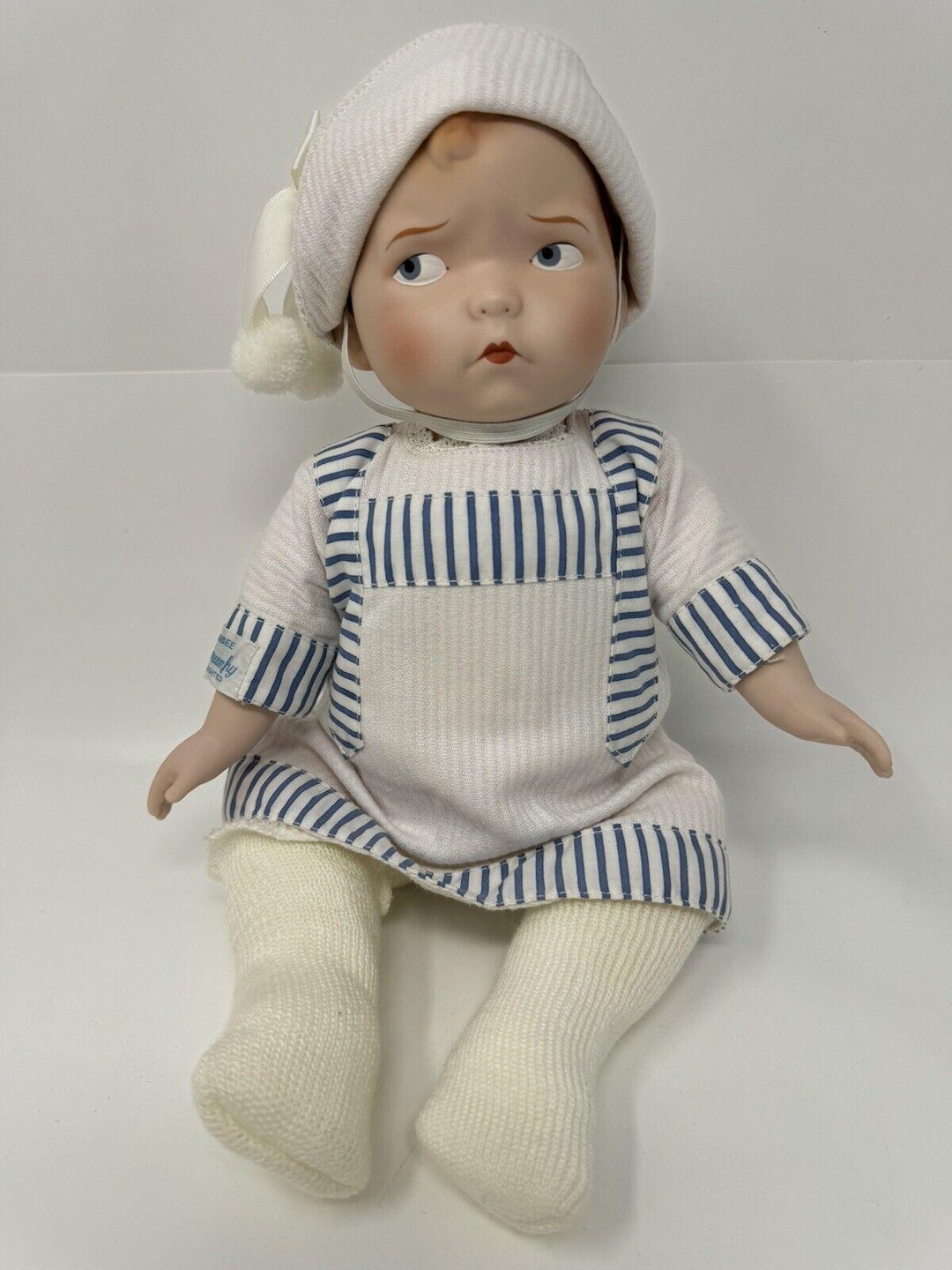 Vintage Effanbee Baby Grumpy Doll Porcelain Head & Hands Cloth Body 15 ...