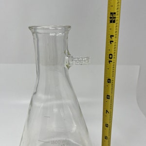 PYREX Glass 2000ml Filtering Flasks Heavy Wall Side Tube 1/2 OD 5340-2L ...