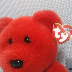 Ty Beanie Buddies Pierre the Red Canadian Stuffed Plushy Bear - Etsy