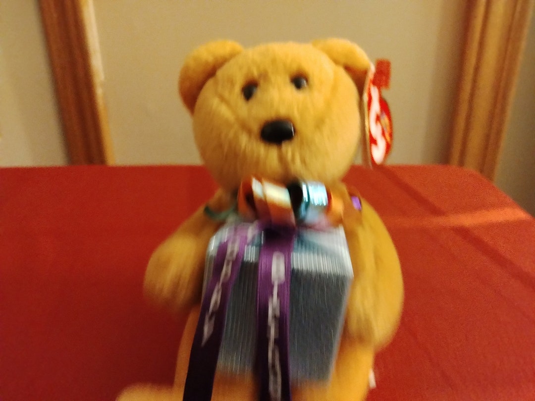 Ty Beanie Babies GIFT the Birthday Beanie, Smaller Than Regular Sized ...