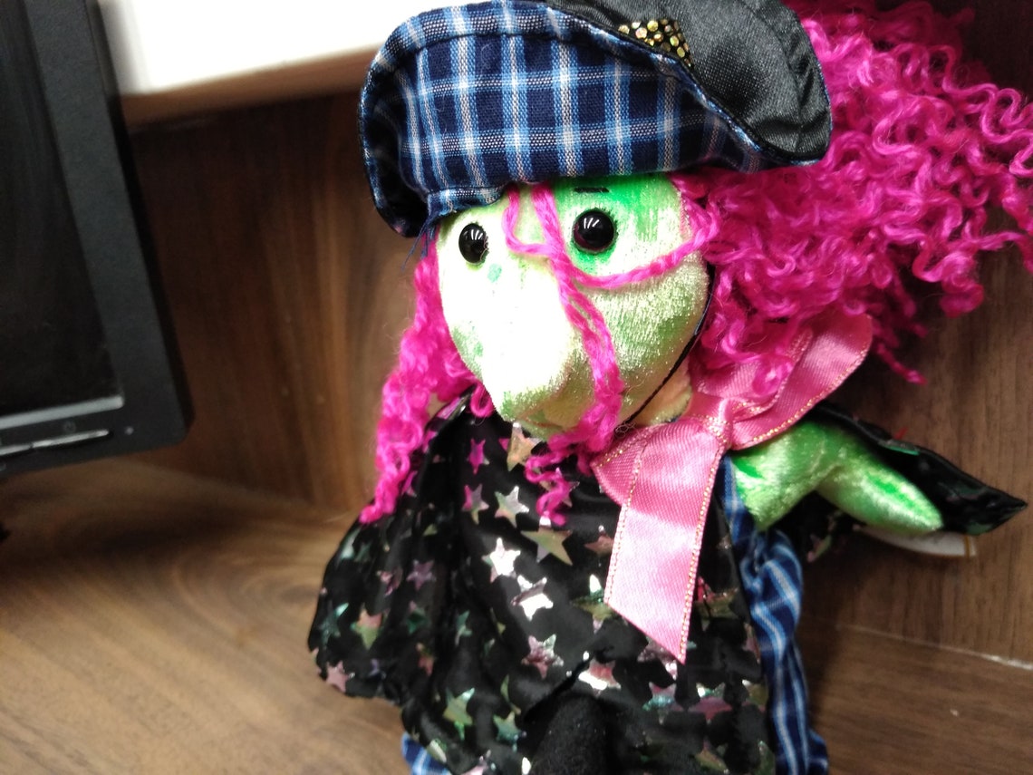 Ty Beanie Babies Scary the Green Faced Witch | Etsy
