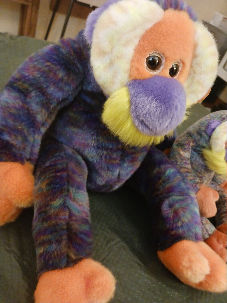 Ty Beanie Babies and Buddies Bananas the Colorful Monkey 2 | Etsy