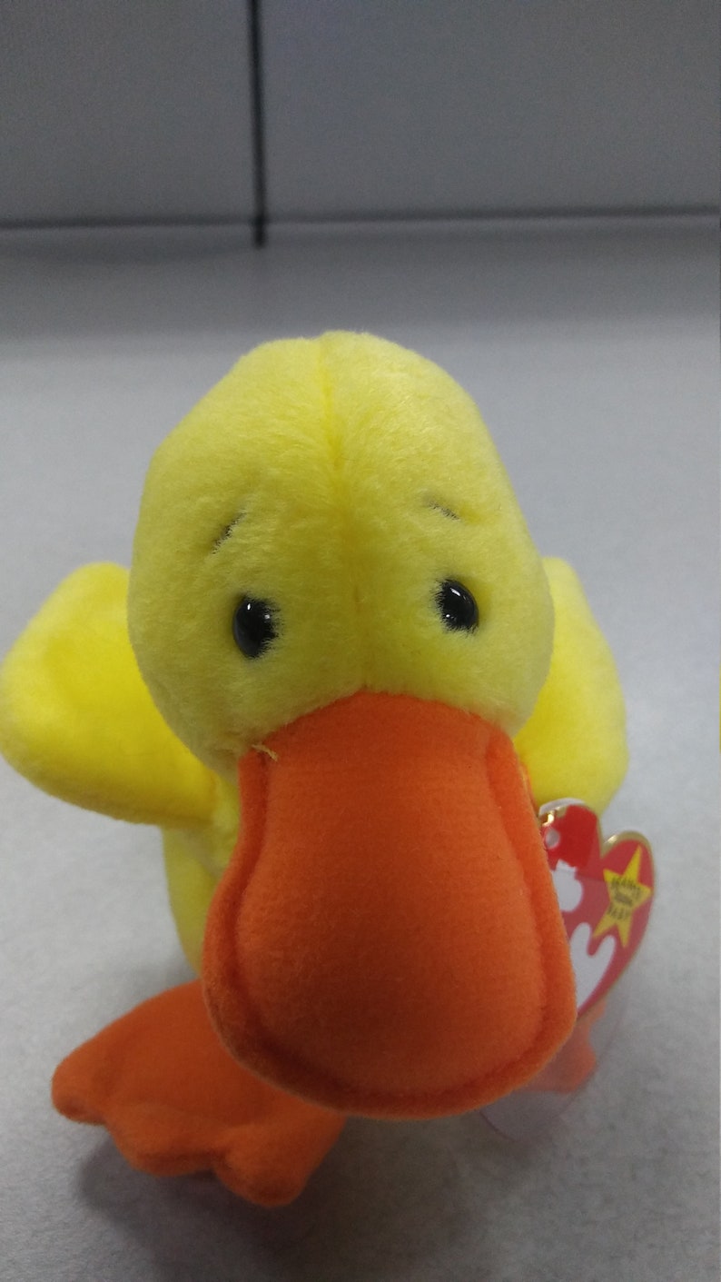 Ty Beanie Babies Quackers the Yellow Duck | Etsy