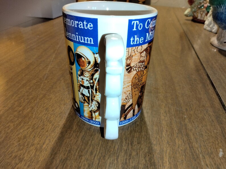 Whimsical Millennium Coffee Mug With Unique 2000 Handle - Etsy