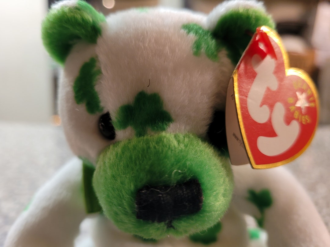 Ty Beanie Babies Clover the Irish Bear, Covered in Clovers - Etsy