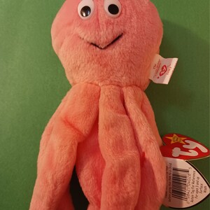 Ty Beanie Babies Inky the Pink Octopus - Etsy
