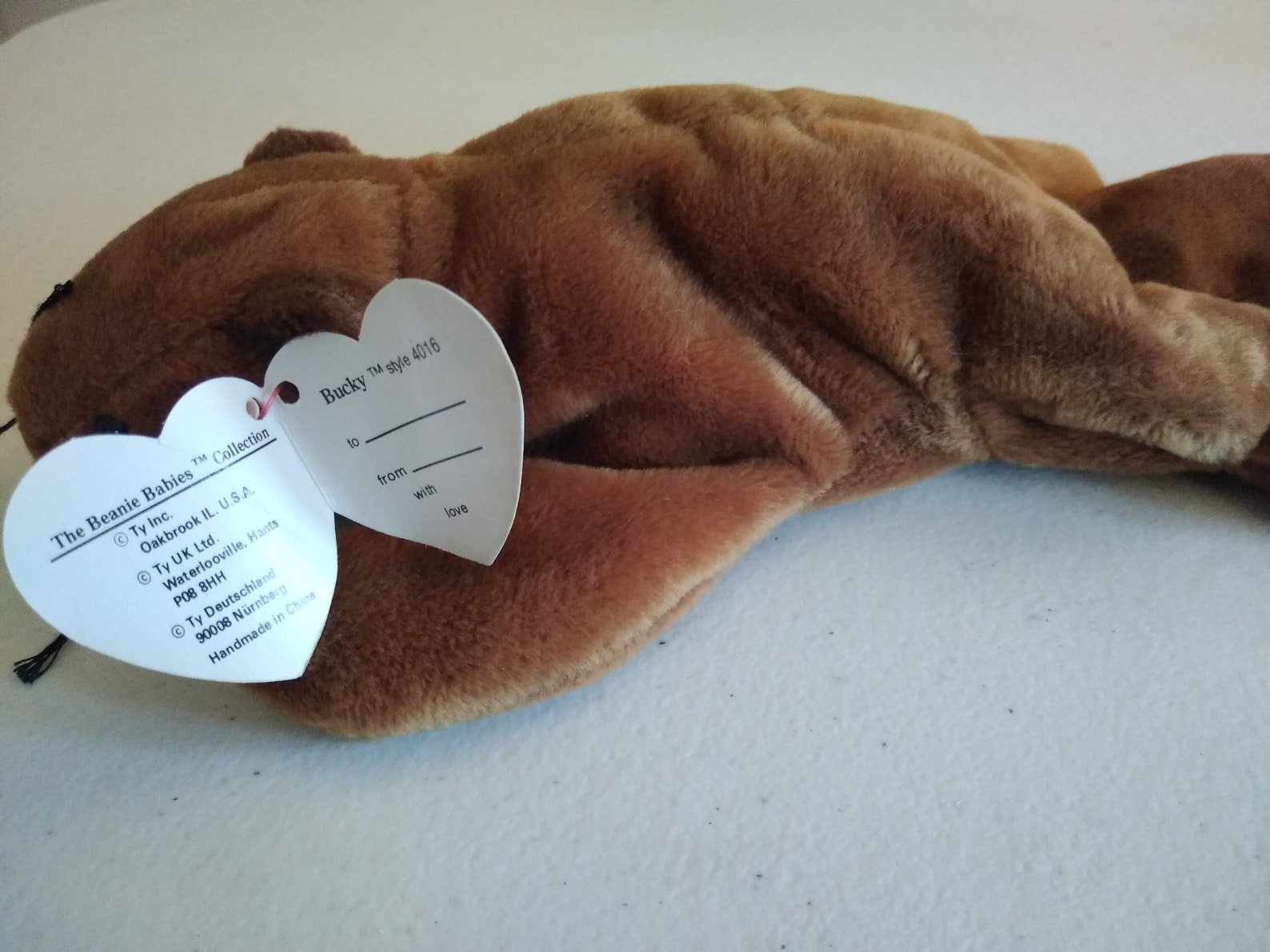 Ty Beanie Babies Bucky the Beaver With 3rd Generation Heart - Etsy