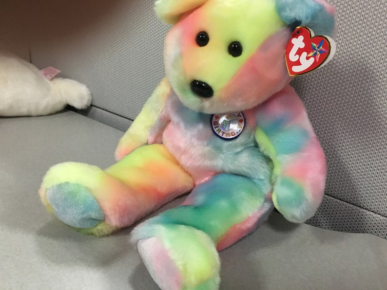 Ty Beanie Buddies' Birthday Bear From the Beanie | Etsy