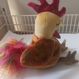 Ty Beanie Babies Zodiac Rooster the Colorful Rooster - Etsy