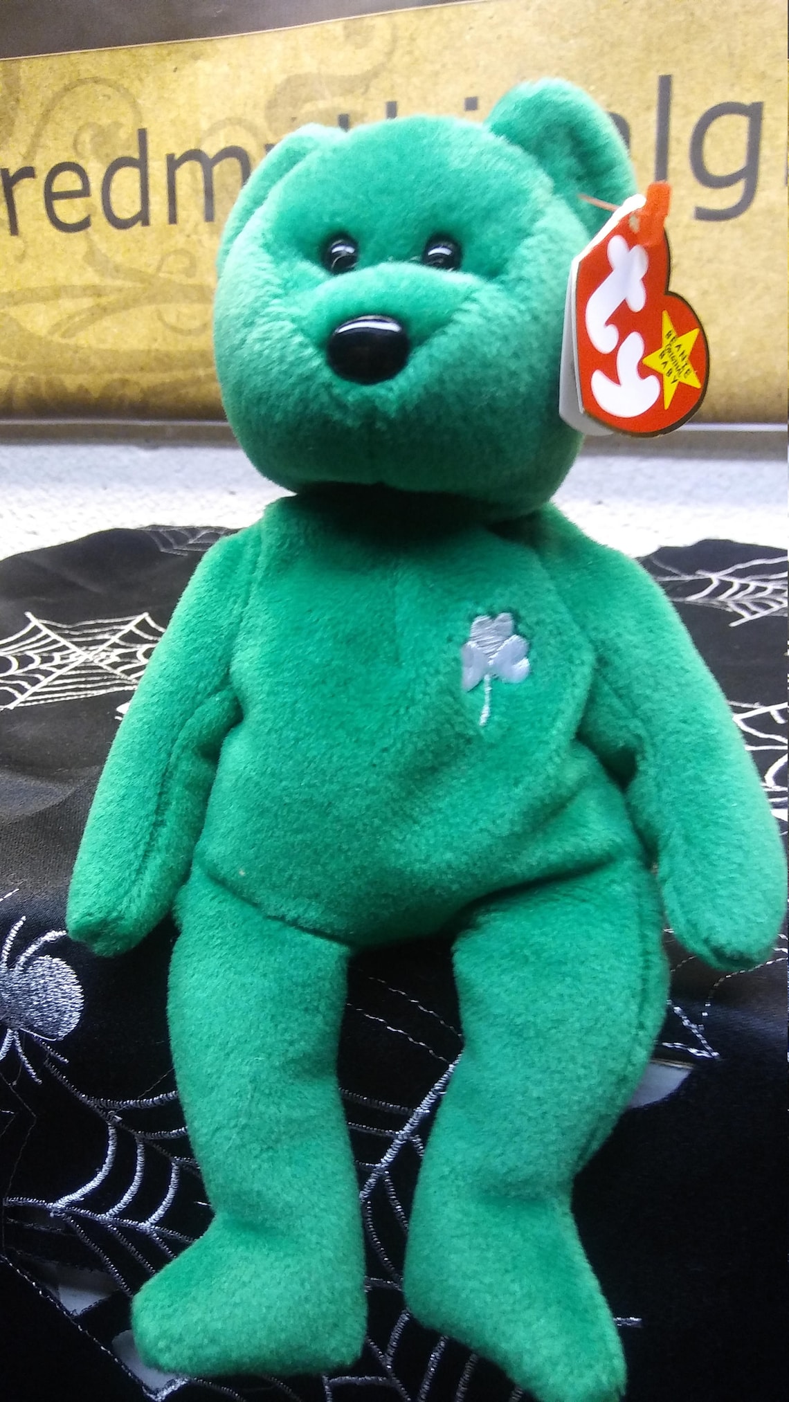 Ty Beanie Babies' Erin the Irish Good Luck Green Bear, With Shamrock - Etsy