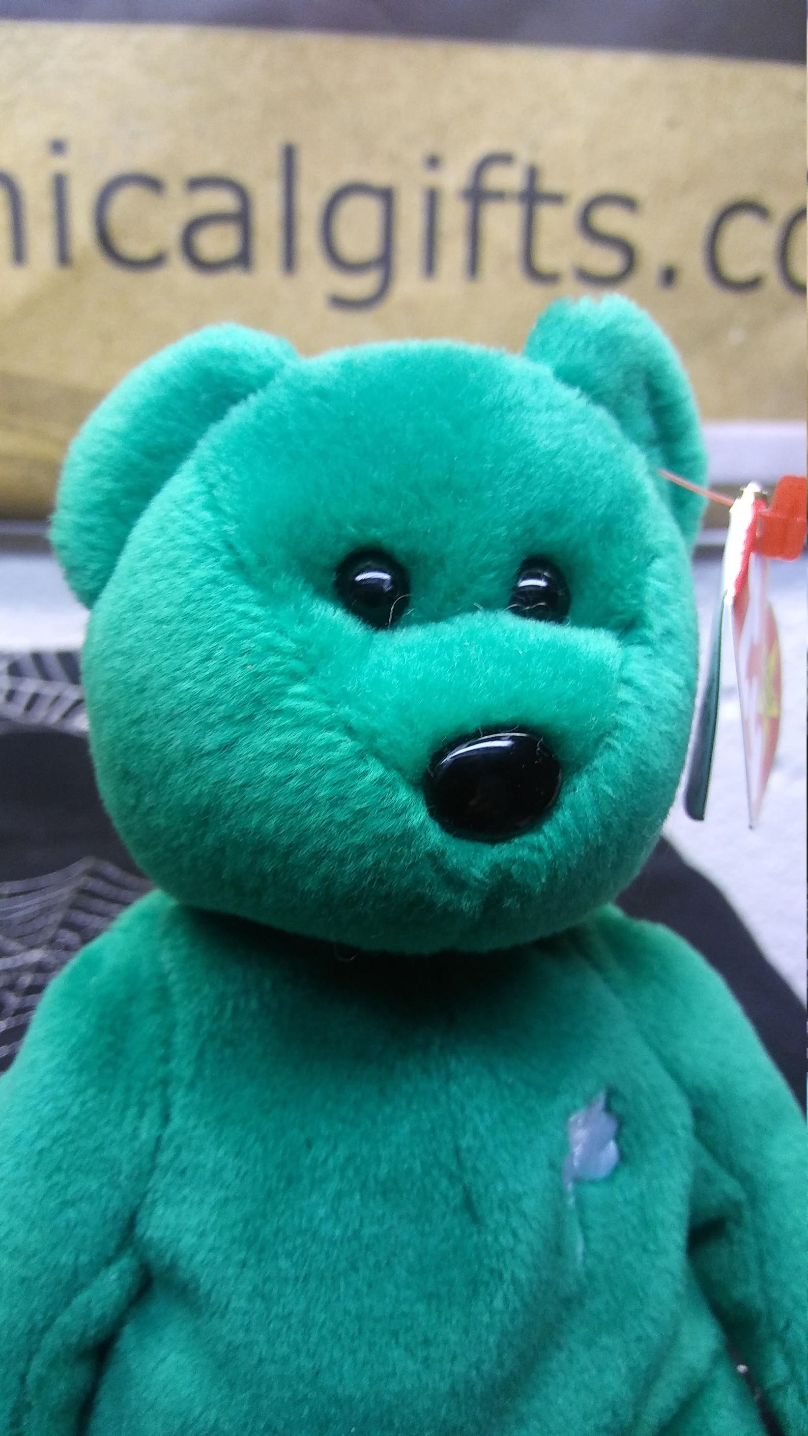 Ty Beanie Babies' Erin the Irish Good Luck Green Bear, With Shamrock - Etsy