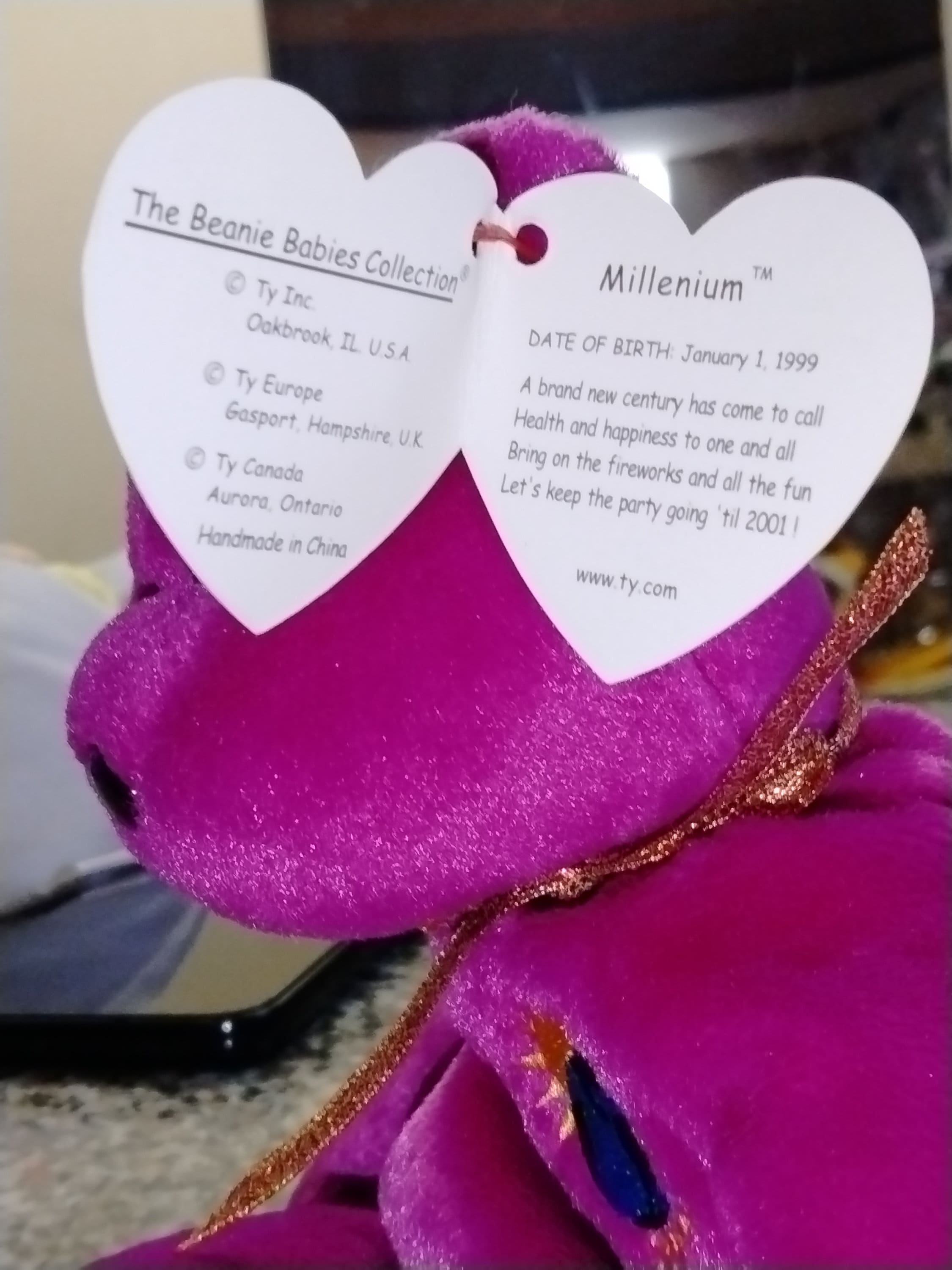 Millennium beanie baby errors store