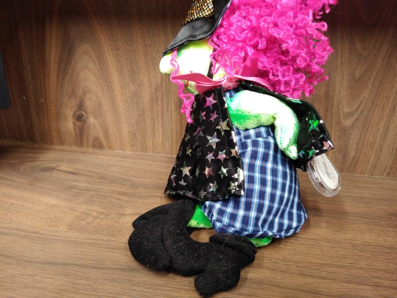 Ty Beanie Babies Scary the Green Faced Witch - Etsy