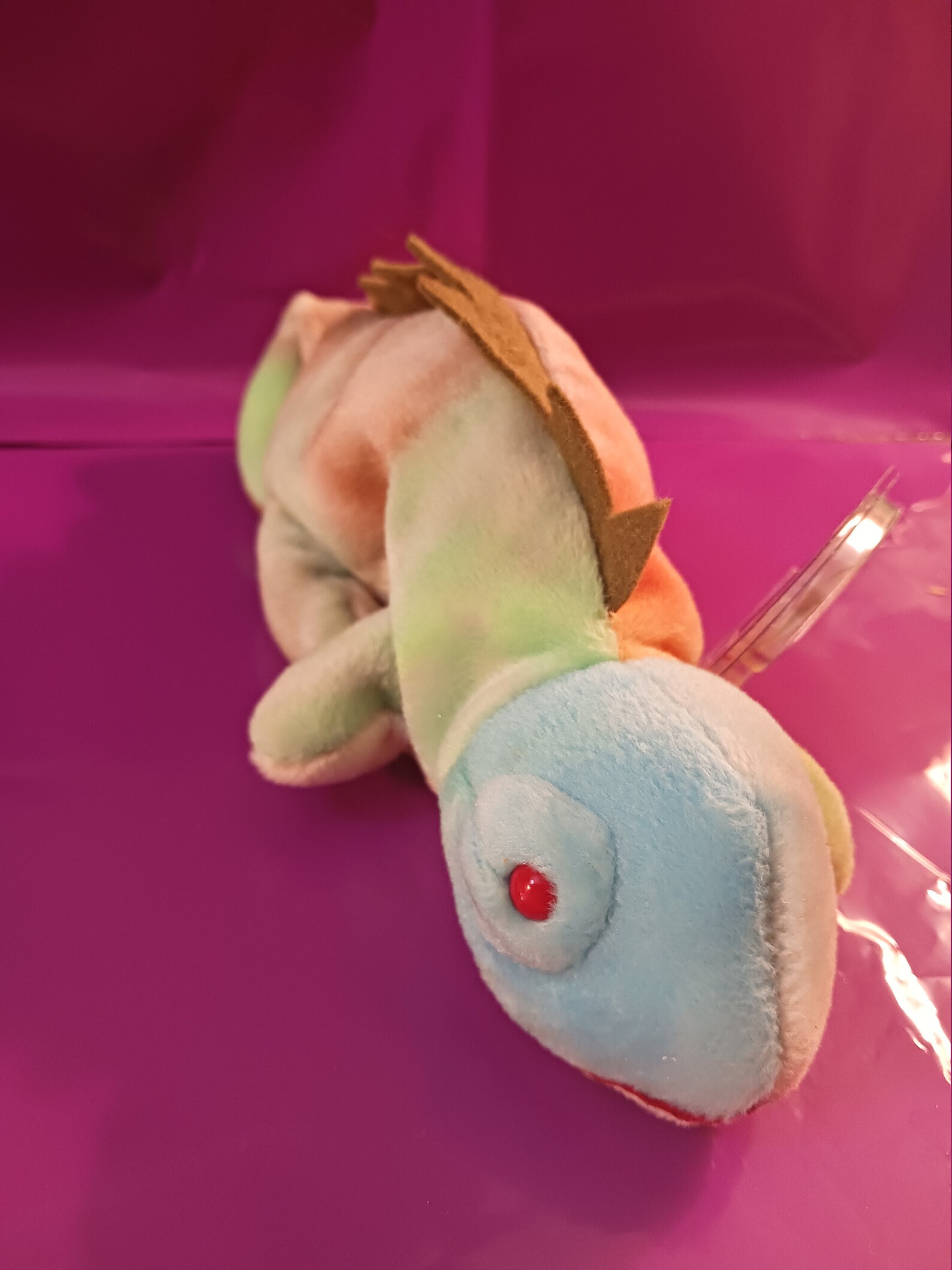 Ty Beanie Babies Iggy the Tye Dye Iguana With Green Spikes - Etsy