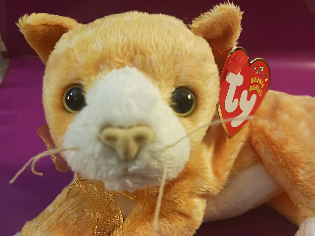 Ty Beanie Babies Tabs the Orange and White Kitty Cat - Etsy