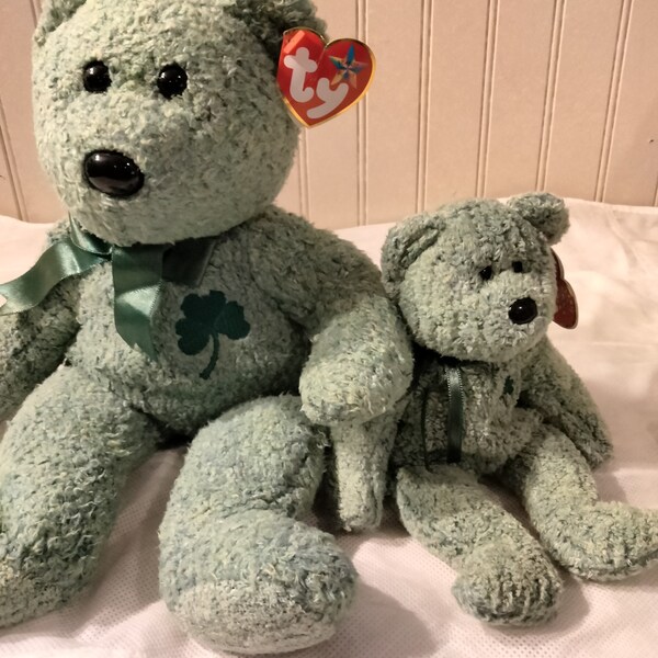 Ty Clover Green Bear - Etsy