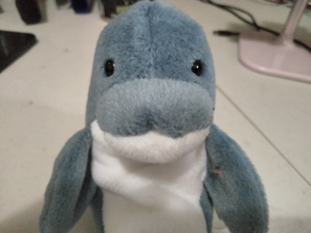 Ty Beanie Babies Echo the Blue and White Dolphin - Etsy