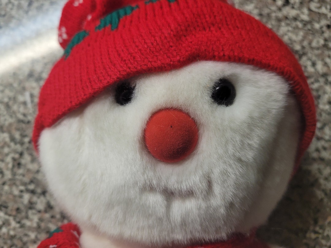 Ty Beanie Buddies Snowboy the Snowman With Red and Green Christmas ...