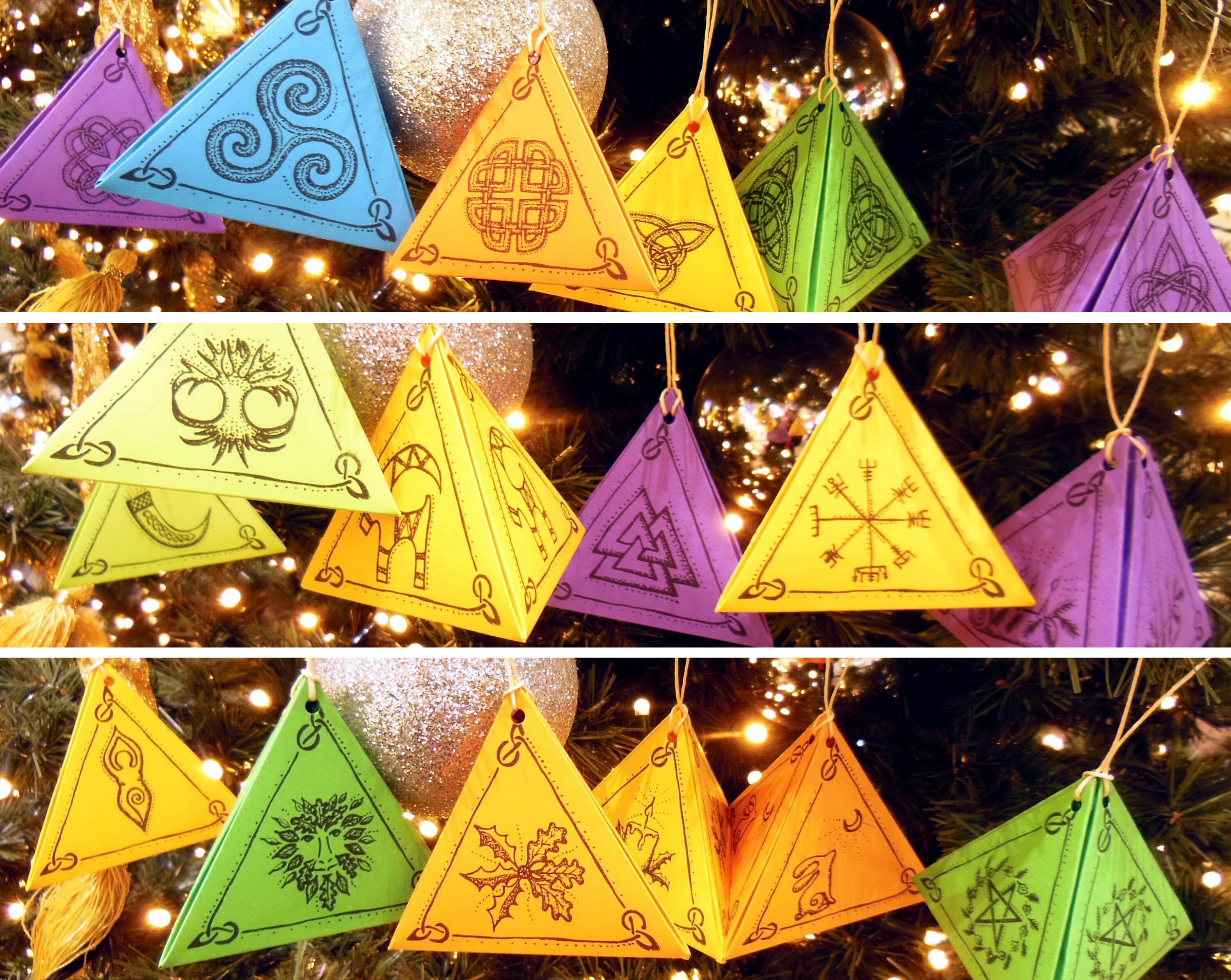 DIY Pagan Yule Ornaments, Printable Yule Decoration, Downloadable Yule ...