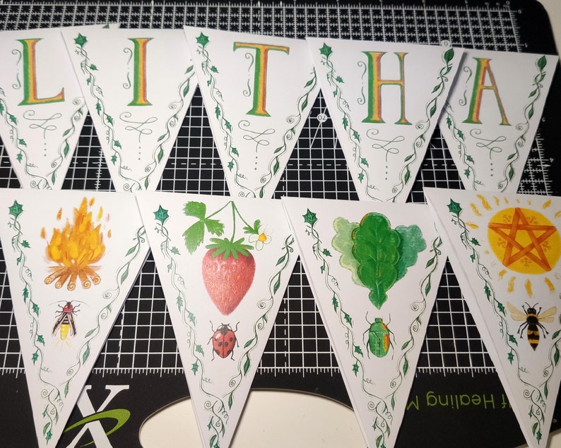 DIY Litha Flags, Printable Litha Decoration, Downloadable Litha Decor ...