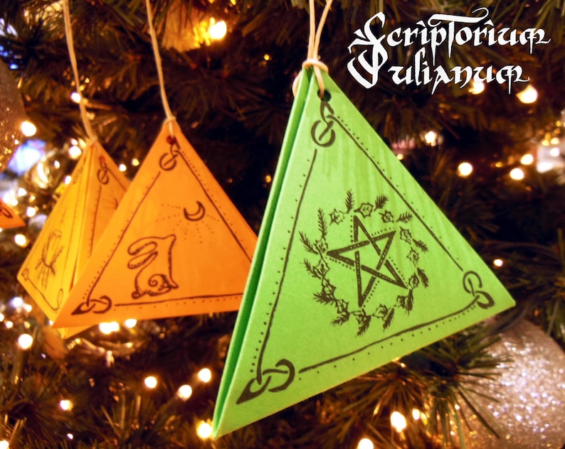 DIY Pagan Yule Ornaments, Printable Yule Decoration, Downloadable Yule ...
