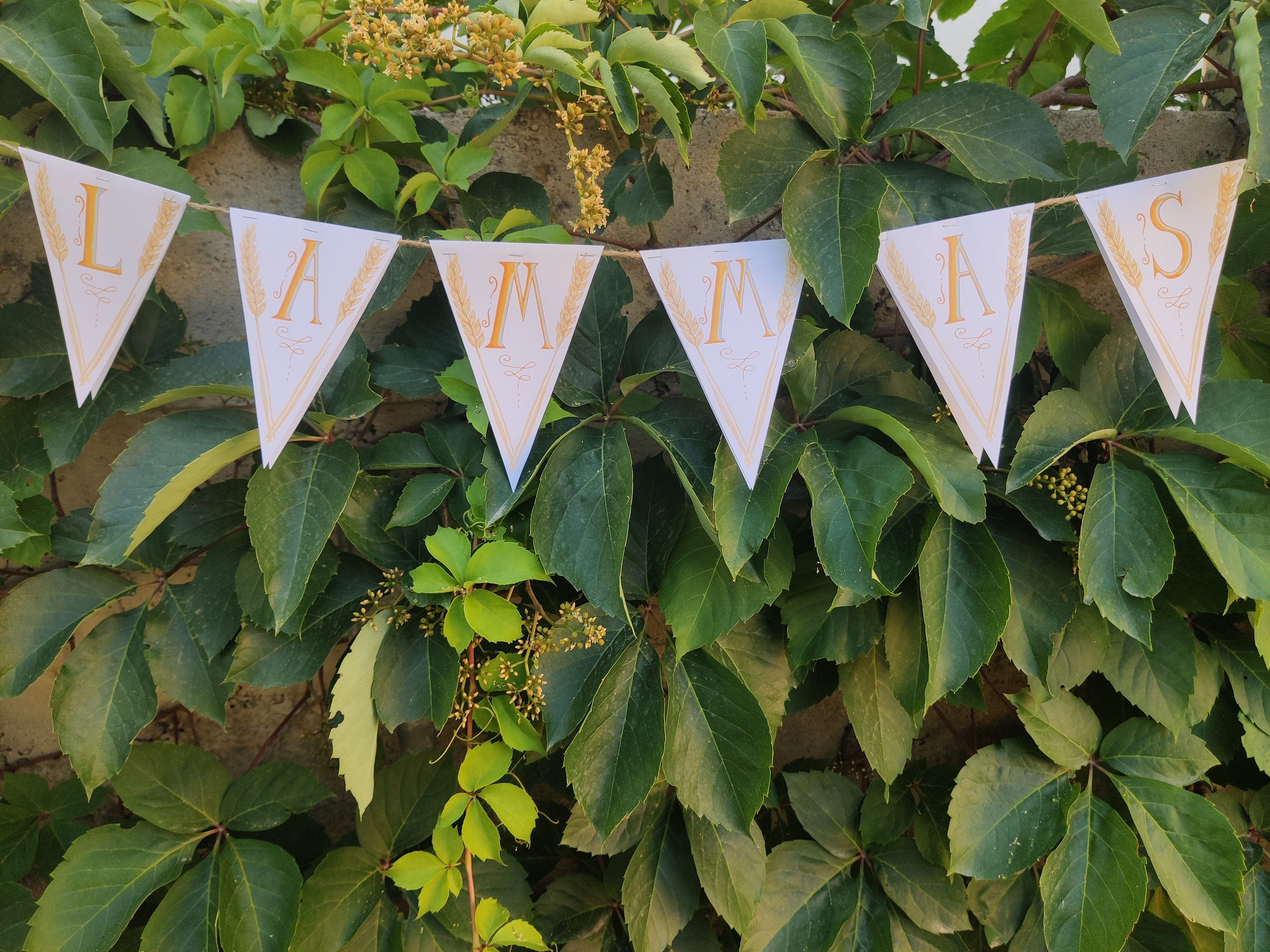 DIY Lammas Flags, Printable Lughnasadh Decoration, Downloadable Lammas ...