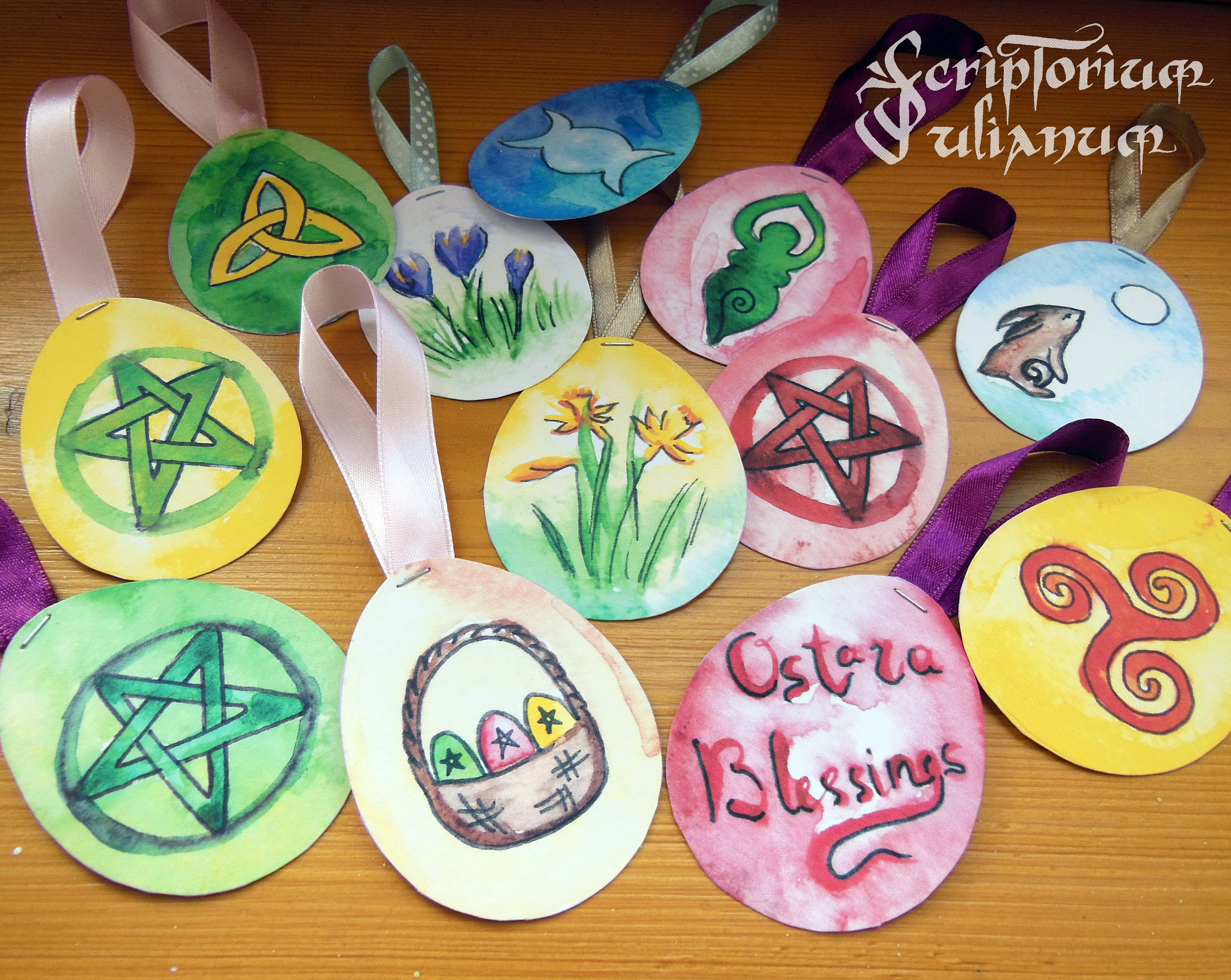 DIY Ostara Ornaments, Printable Ostara Decoration, Downloadable Ostara ...
