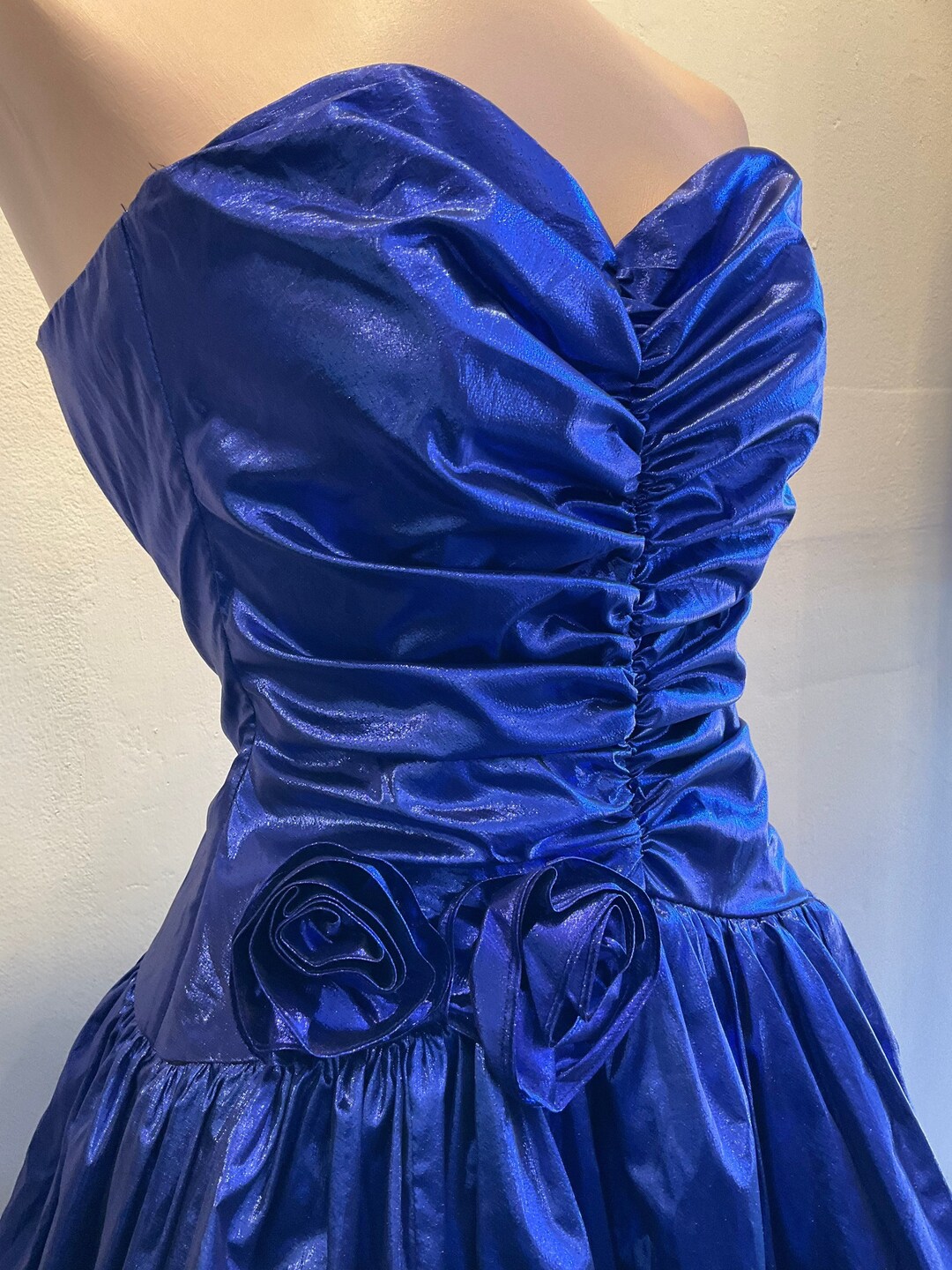 Gunne Sax by Jessica Mcclintock Disco Prom Dress Blue Violet ...