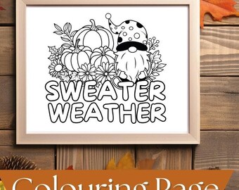 sweater weather coloring pages