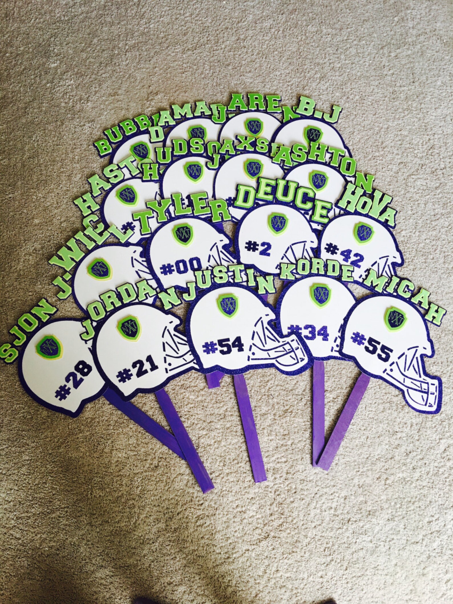 Custom Football Themed Door/locker Sign - Etsy