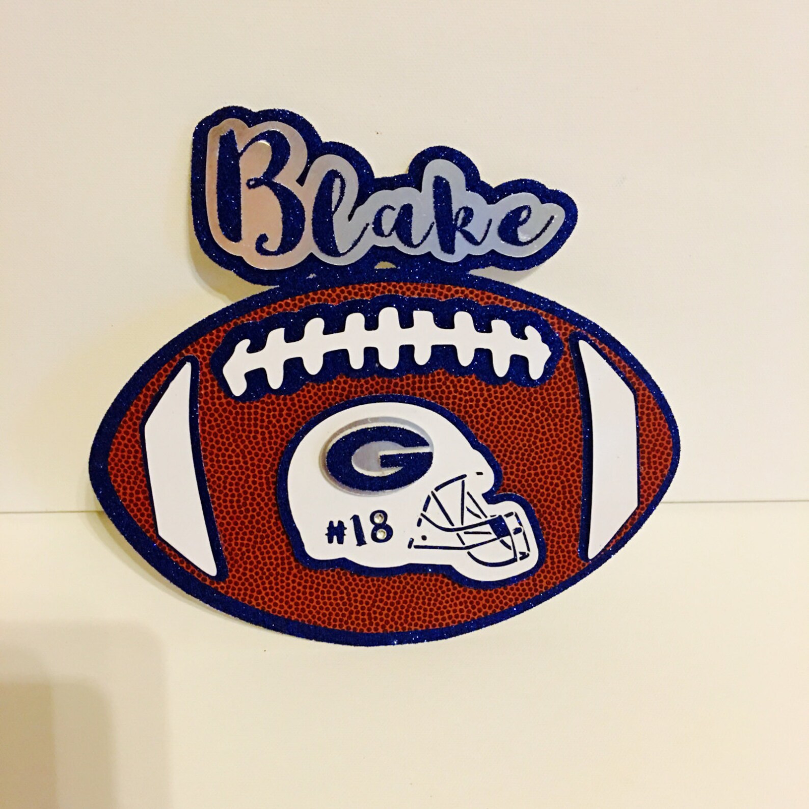 Custom Football Themed Door/locker Sign - Etsy