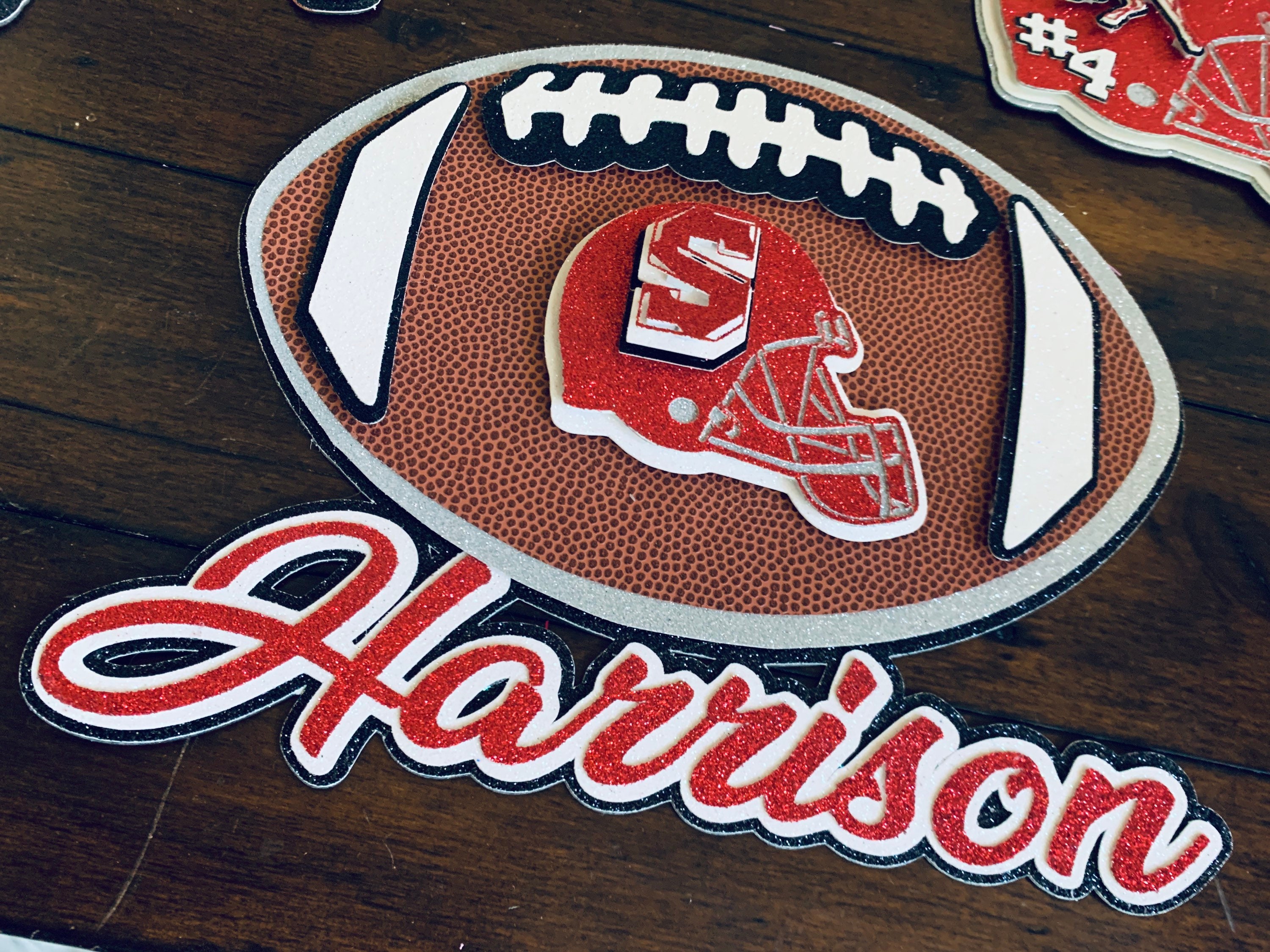 Custom Football Themed Door/locker Sign - Etsy