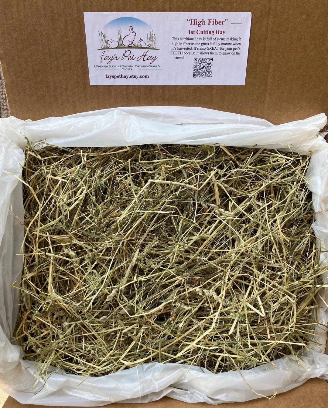 5 Lb - 1st Cutting "high Fiber" Premium Hay! Fay's Pet Hay Timothy ...