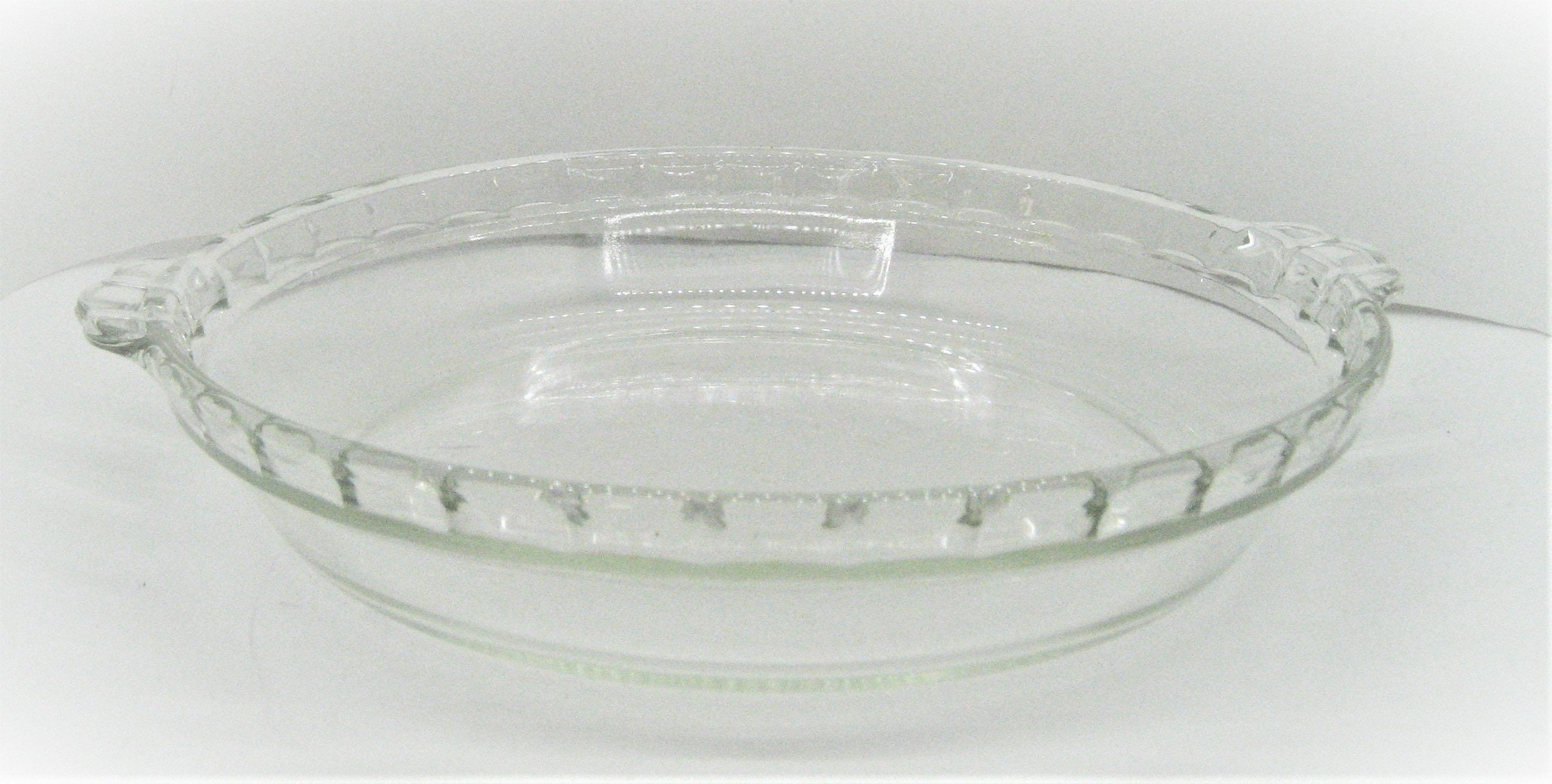 Pyrex Deep Dish Pie Plate Ruffled Rim Ridged Crust Side | Etsy