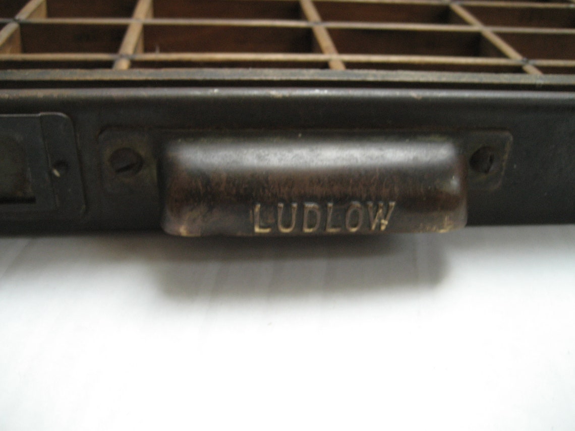 Vintage Ludlow Letter Press Printer's Tray Wood - Etsy